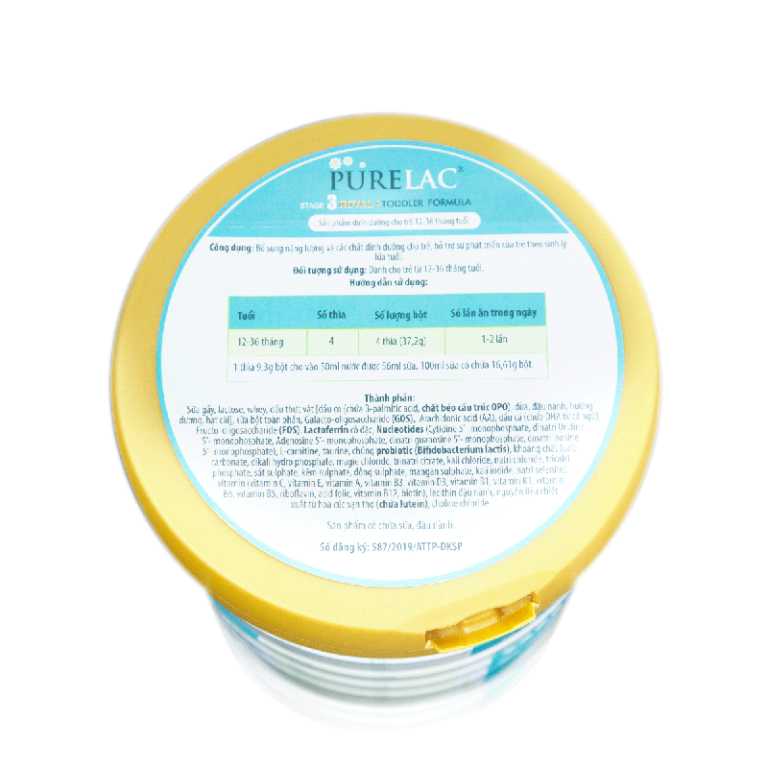 Sữa Purelac số 3 800g (12 - 36 tháng)