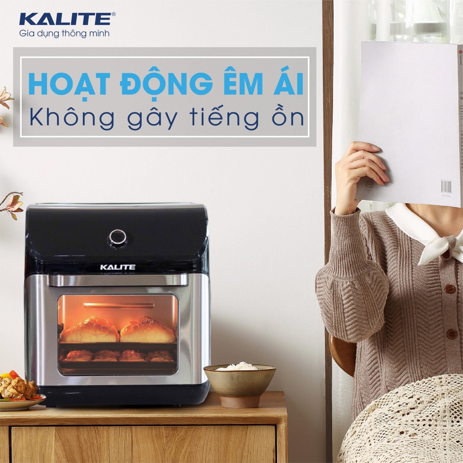 Nồi chiên không dầu Kalite KL-1200 12 Lít - Chính Hãng