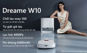 Robot Hút Bụi Lau Nhà Dreame Bot W10 - Hàng Công Ty, Bản Quốc Tế